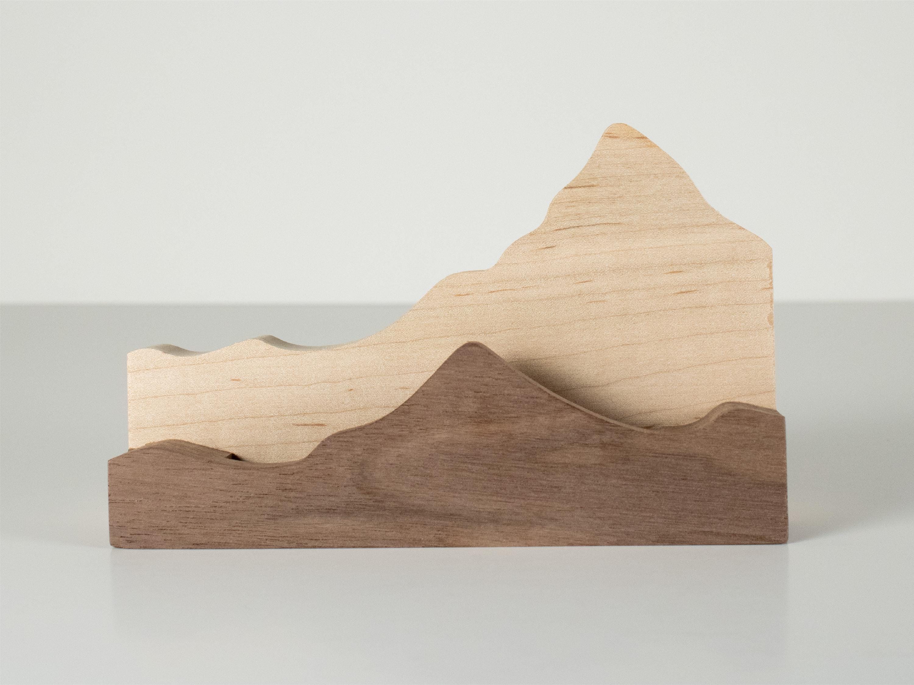 Mountain Business Card Display Stand Office Gift for Boss Office Decor ...