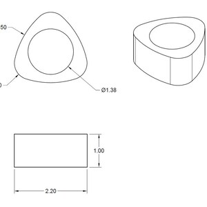 Walnut Napkin Rings, Reuleaux Triangle, Set of 4 - Etsy