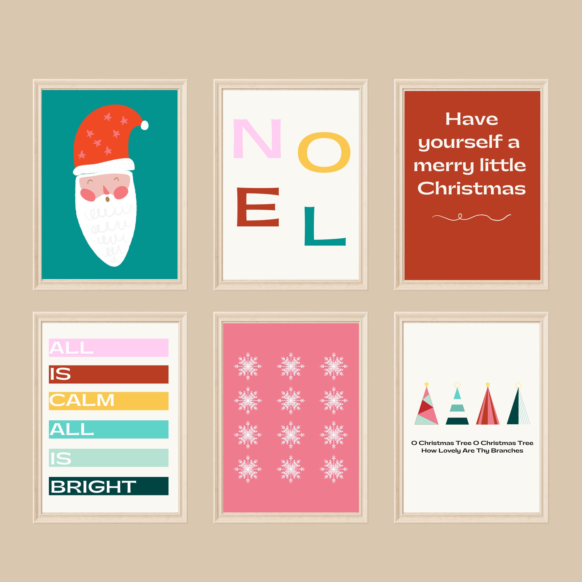 Bright Holiday-digital Holiday - Etsy