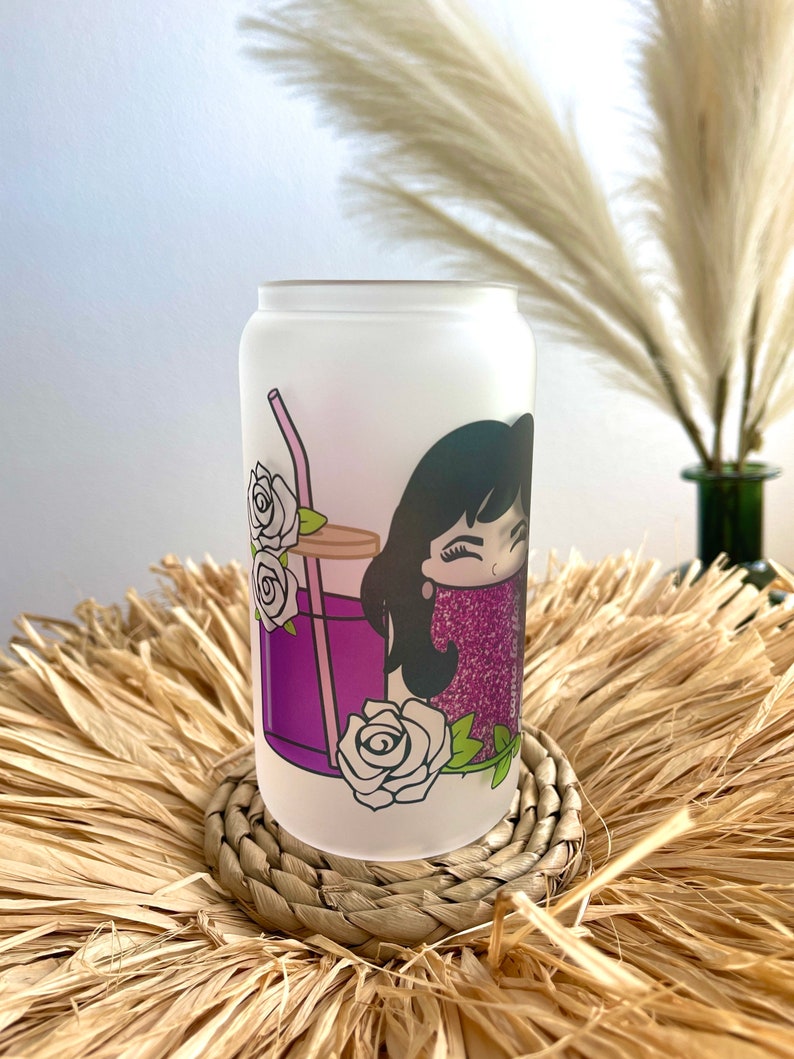 Selena Cafecitos Frosted Cup / Iced Coffee Cup / Beer Glass - Etsy