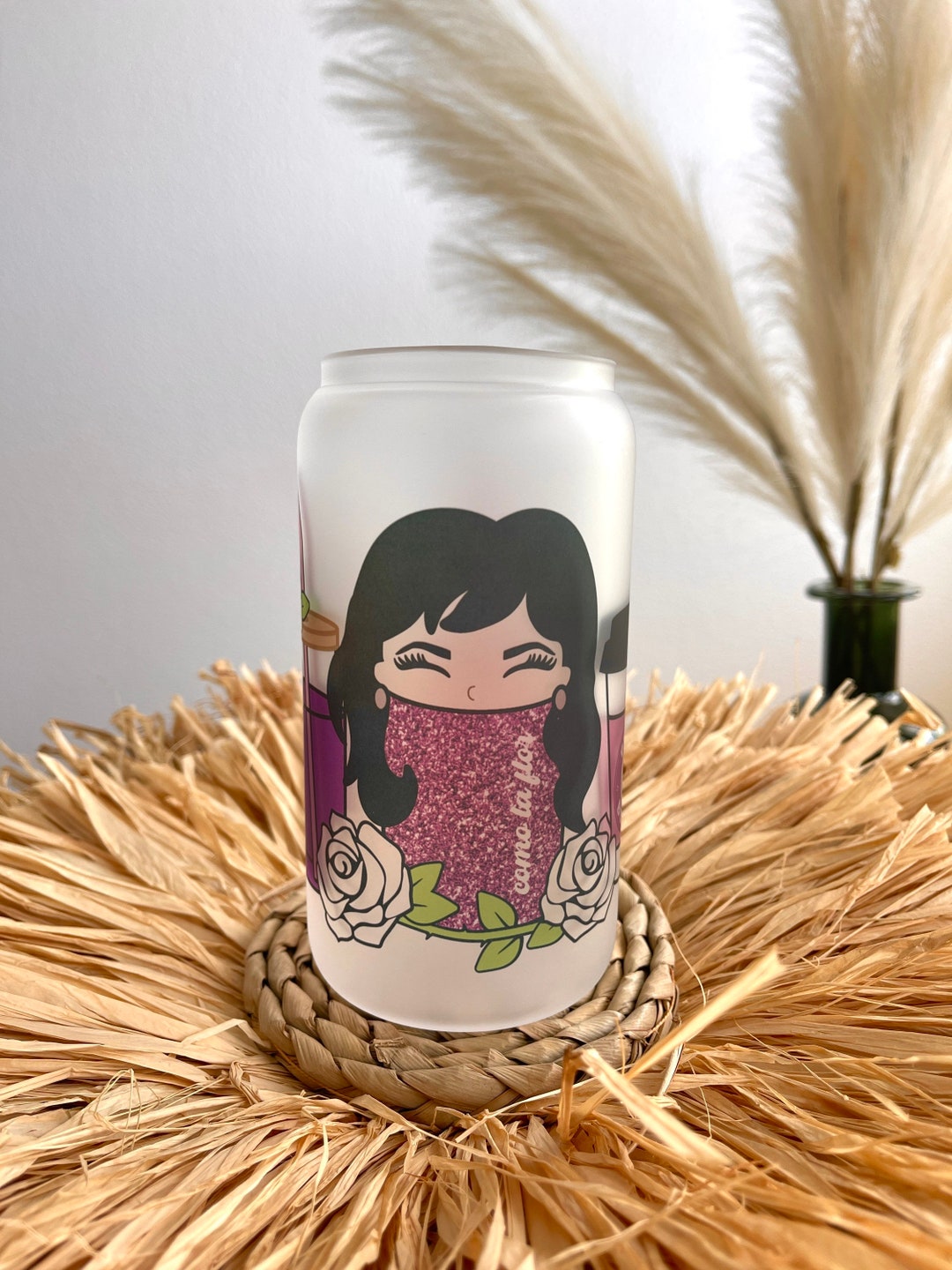 Selena Cafecitos Frosted Cup / Iced Coffee Cup / Beer Glass - Etsy