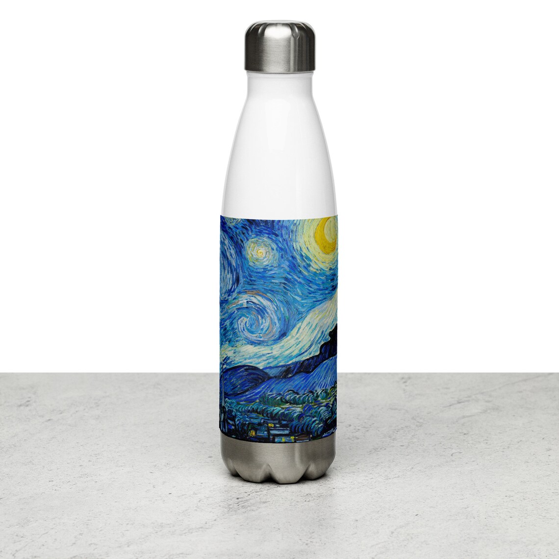 Starry Night Stainless Steel Water Bottle - Etsy