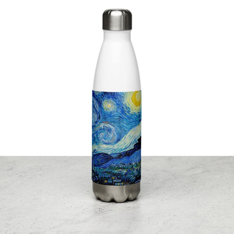 Starry Night Stainless Steel Water Bottle - Etsy