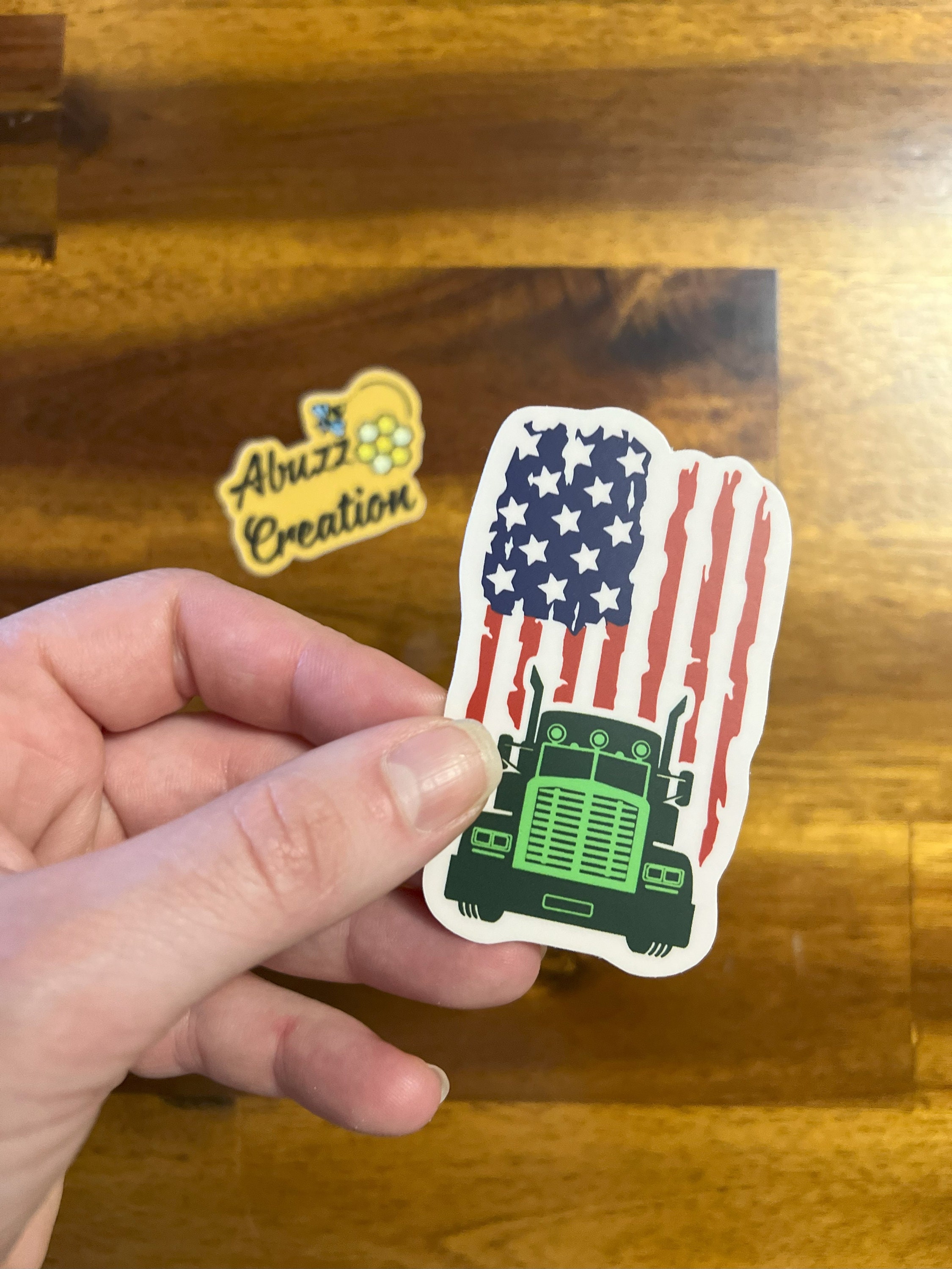 Die Cut Vinyl Sticker: Vinyl/waterproof/glossy 3-inch Patriotic and ...