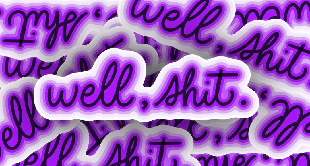 Die Cut Vinyl Sticker: Vinyl/waterproof/glossy 3-inch Cursing Funny and ...