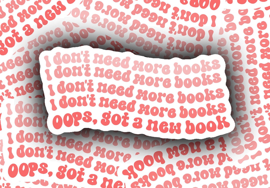 Die Cut Vinyl Sticker: Vinyl/waterproof/glossy 3-inch Book Sticker ...