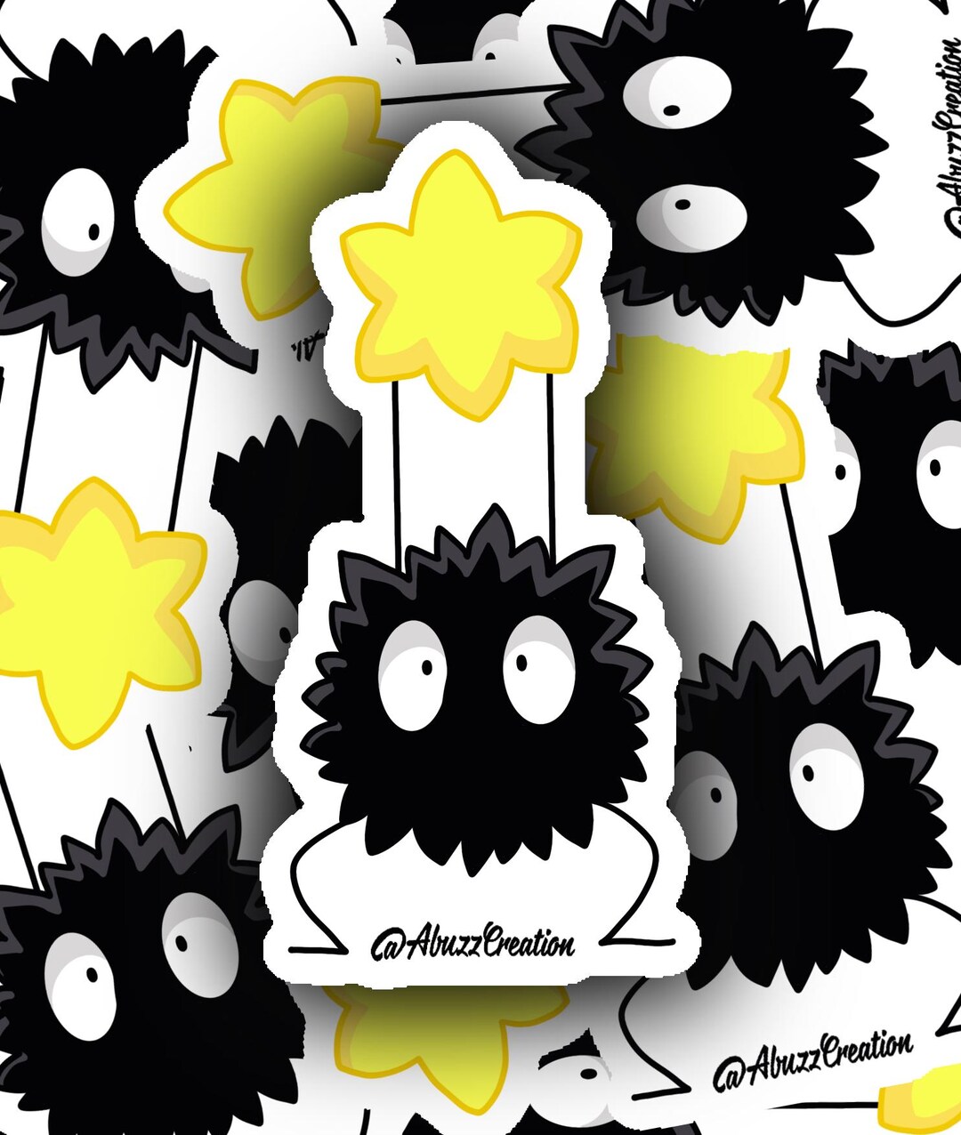 Soot Sprite Sticker: Spirited Away Susuwatari - Studio Ghibli Inspired ...