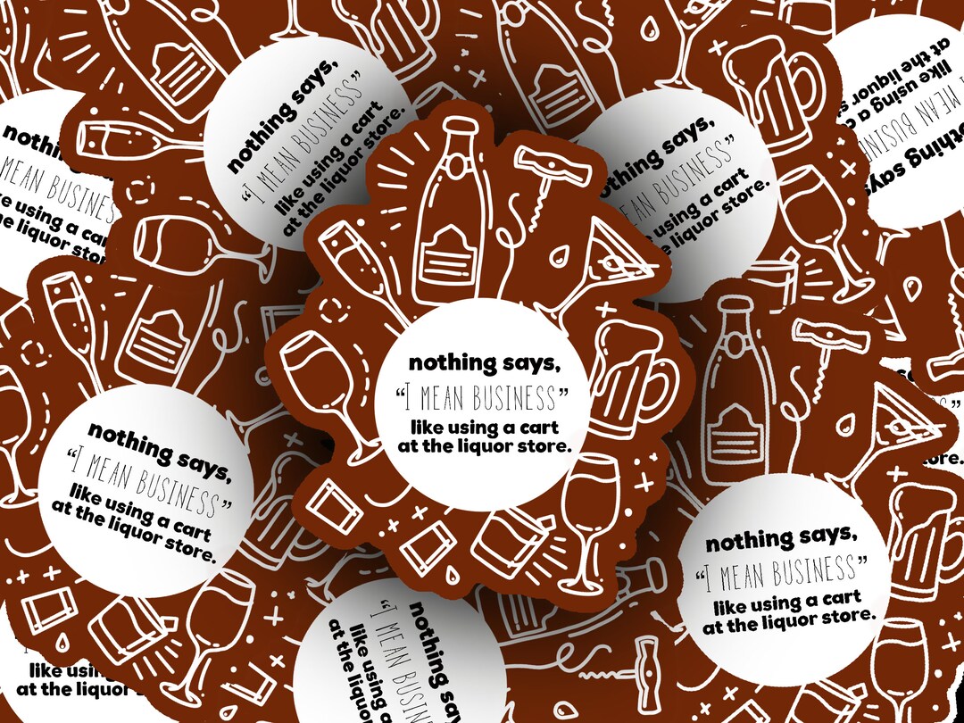 Die Cut Vinyl Sticker: Vinyl/waterproof/glossy Food & Beverage Alcohol ...