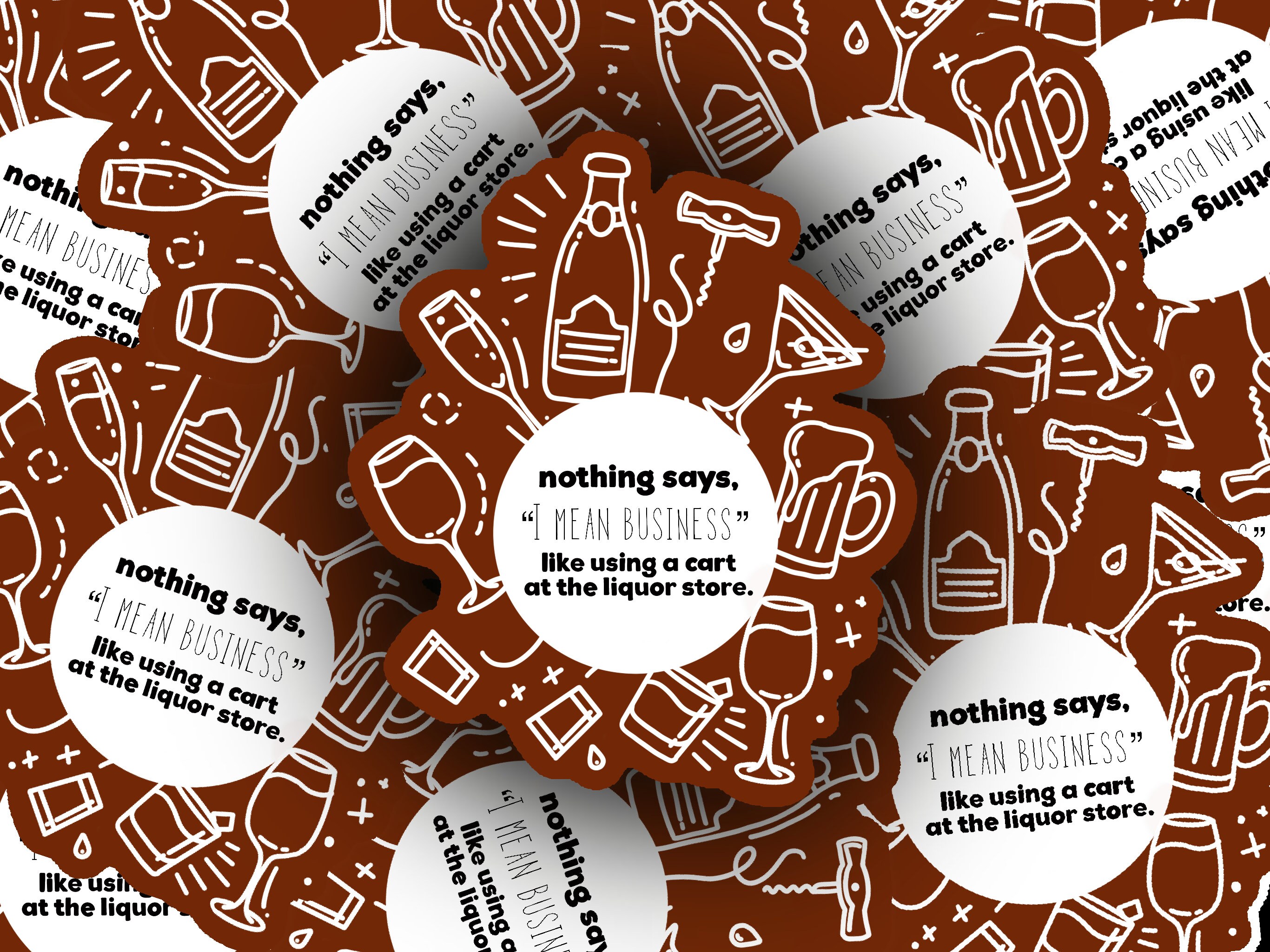 Die Cut Vinyl Sticker: Vinyl/waterproof/glossy Food & Beverage Alcohol ...