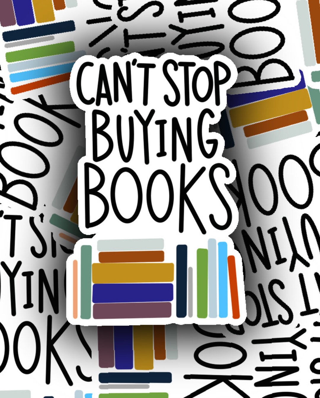 Die Cut Vinyl Sticker: Vinyl/waterproof/glossy 3-inch Book Sticker ...