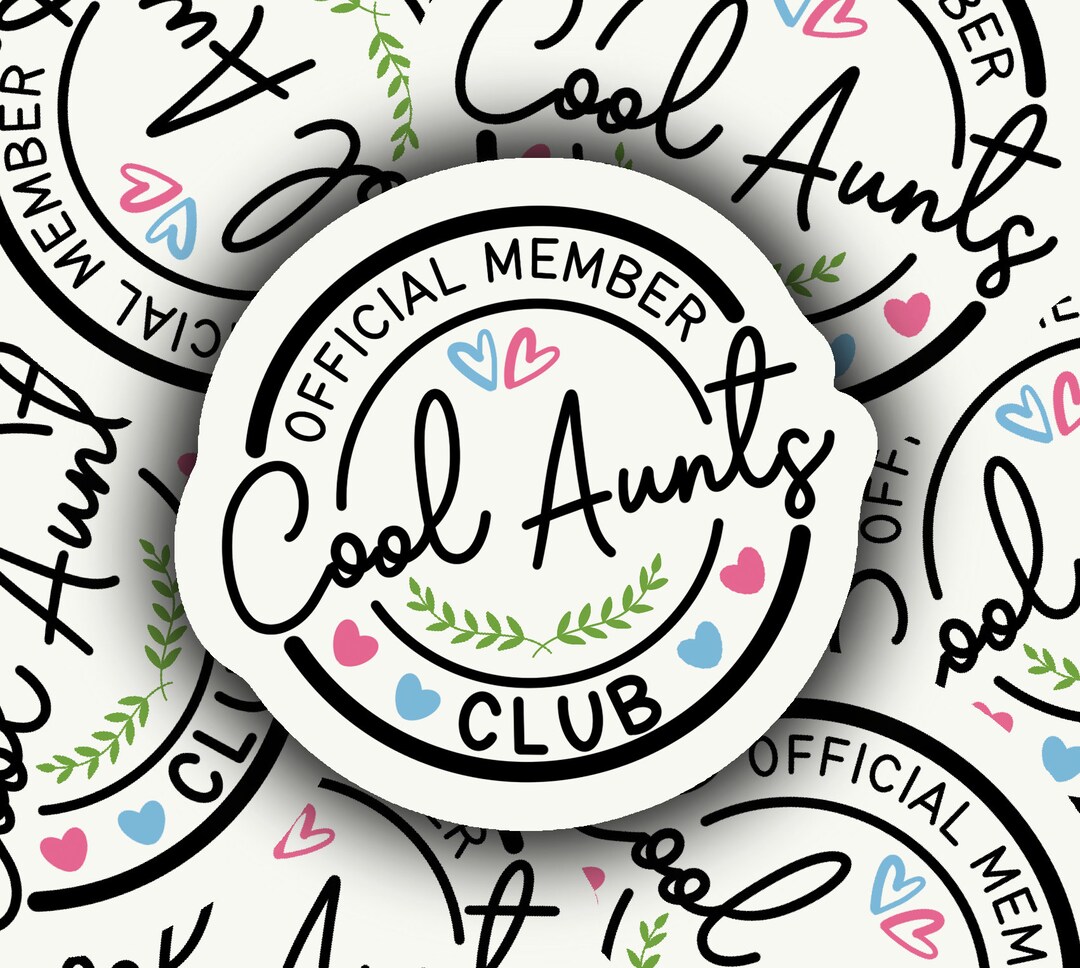 Die Cut Vinyl Sticker: Vinyl/waterproof/glossy - 3-inch - Aunt Sticker ...
