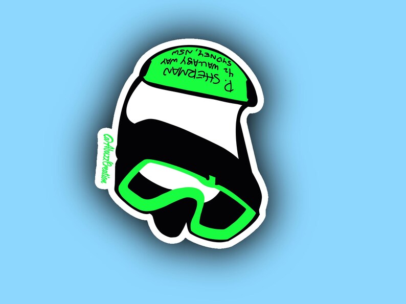 Finding Nemo Diving Mask Sticker - P. Sherman 42 Wallaby Way - Etsy