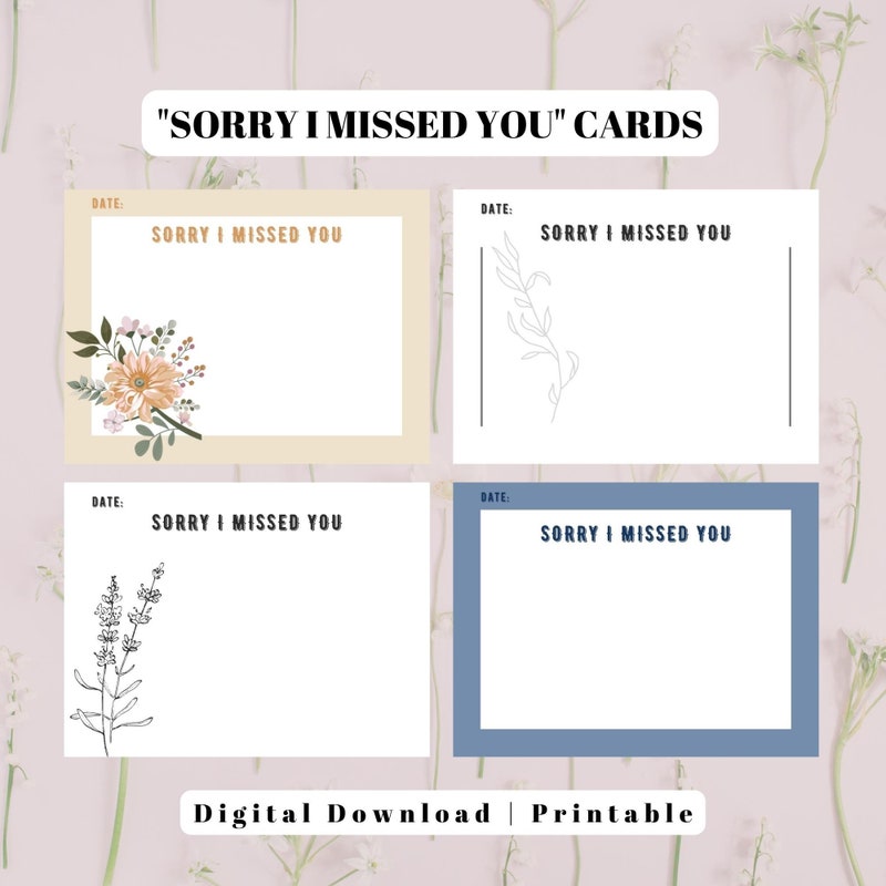 I Miss You Card - Etsy