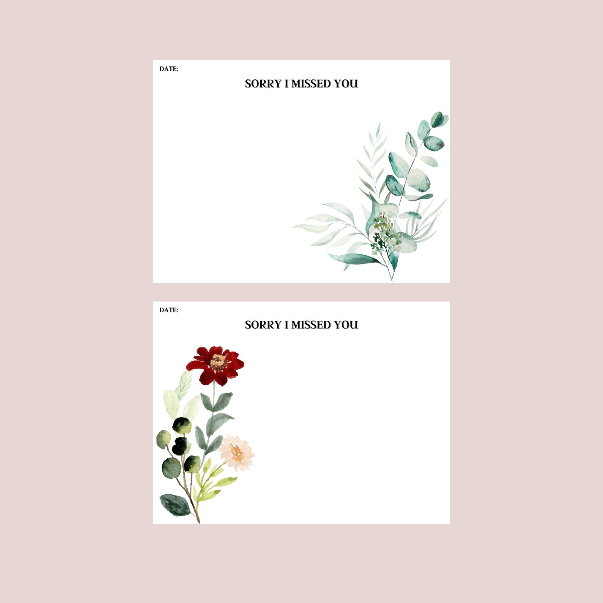 Sorry I Missed You Cards | JW | Ministry & Preaching | Service | Paper ...