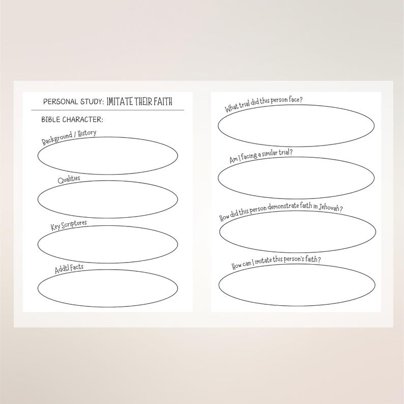 JW Imitate Their Faith Printable Worksheet for Personal Study & Family ...