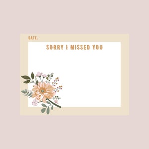 Sorry I Missed You Cards | Paper | JW | Ministry | Service - Etsy
