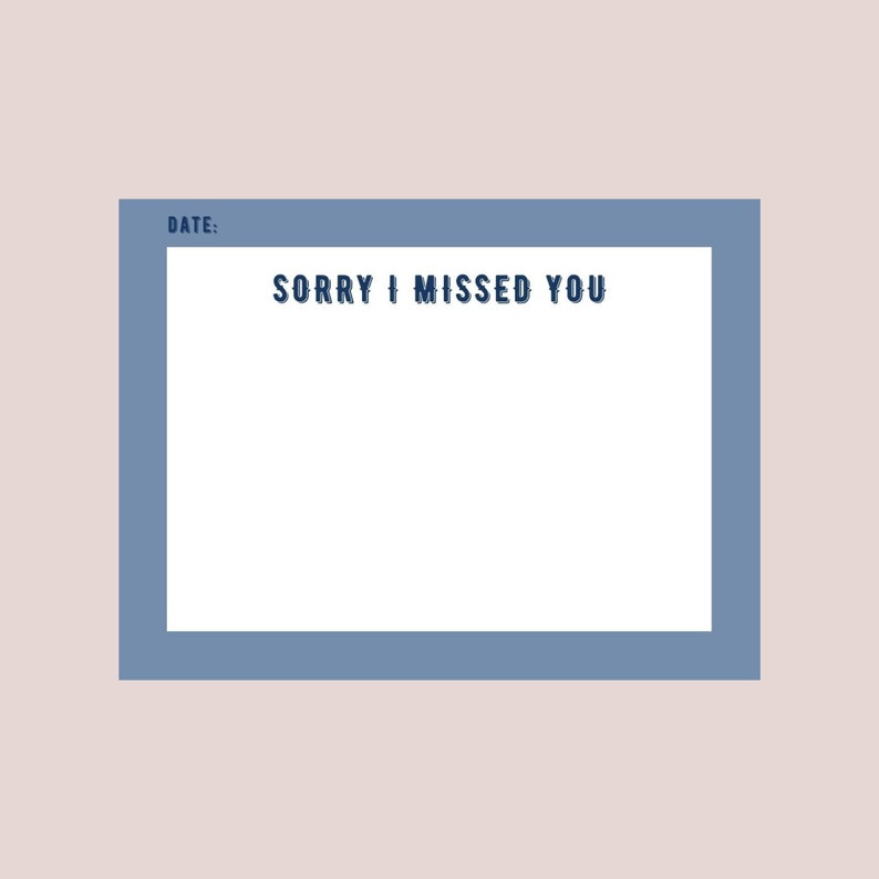 Sorry I Missed You Cards | Paper | JW | Ministry | Service - Etsy
