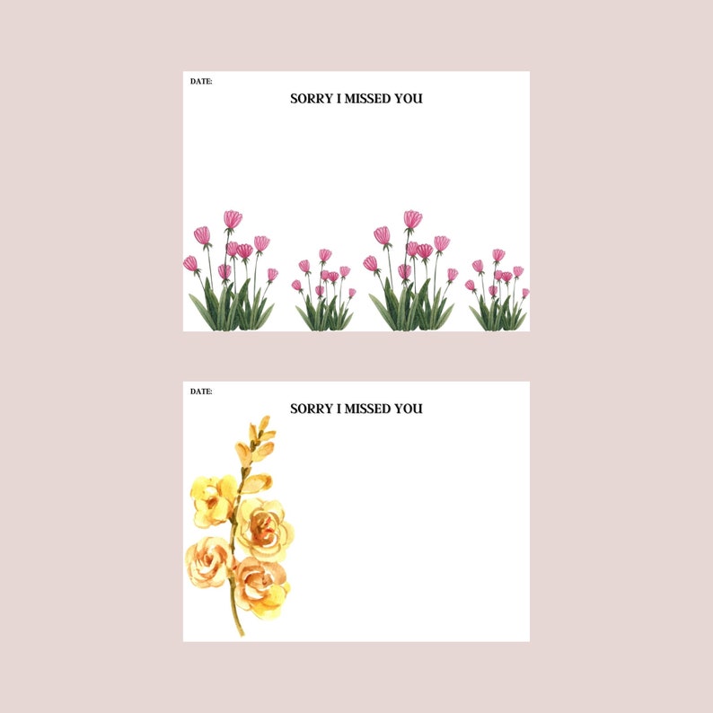 Sorry I Missed You Cards | JW | Ministry & Preaching | Service | Paper ...