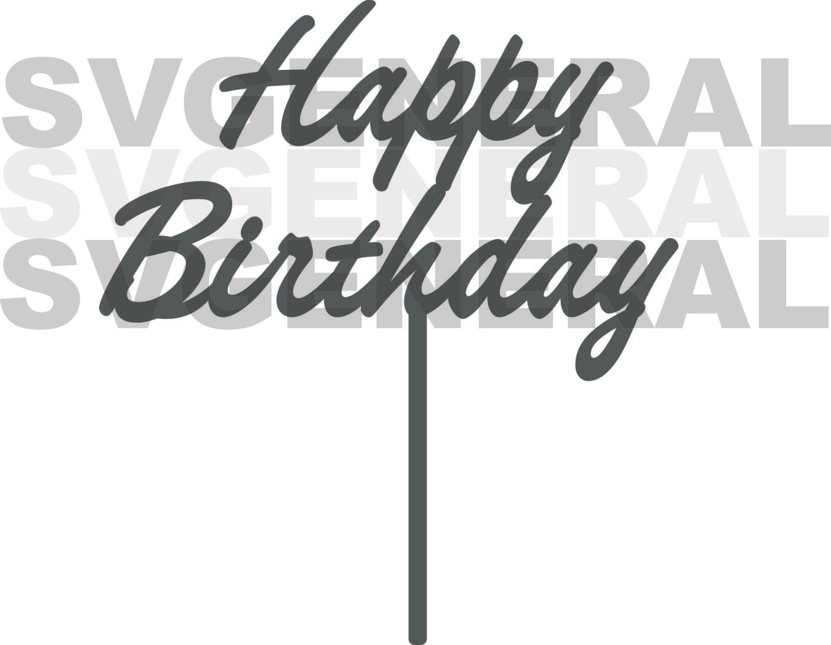 FELIZ CUMPLEAÑOS Script Font Topper SVG Cricut / Glowforge - Etsy España