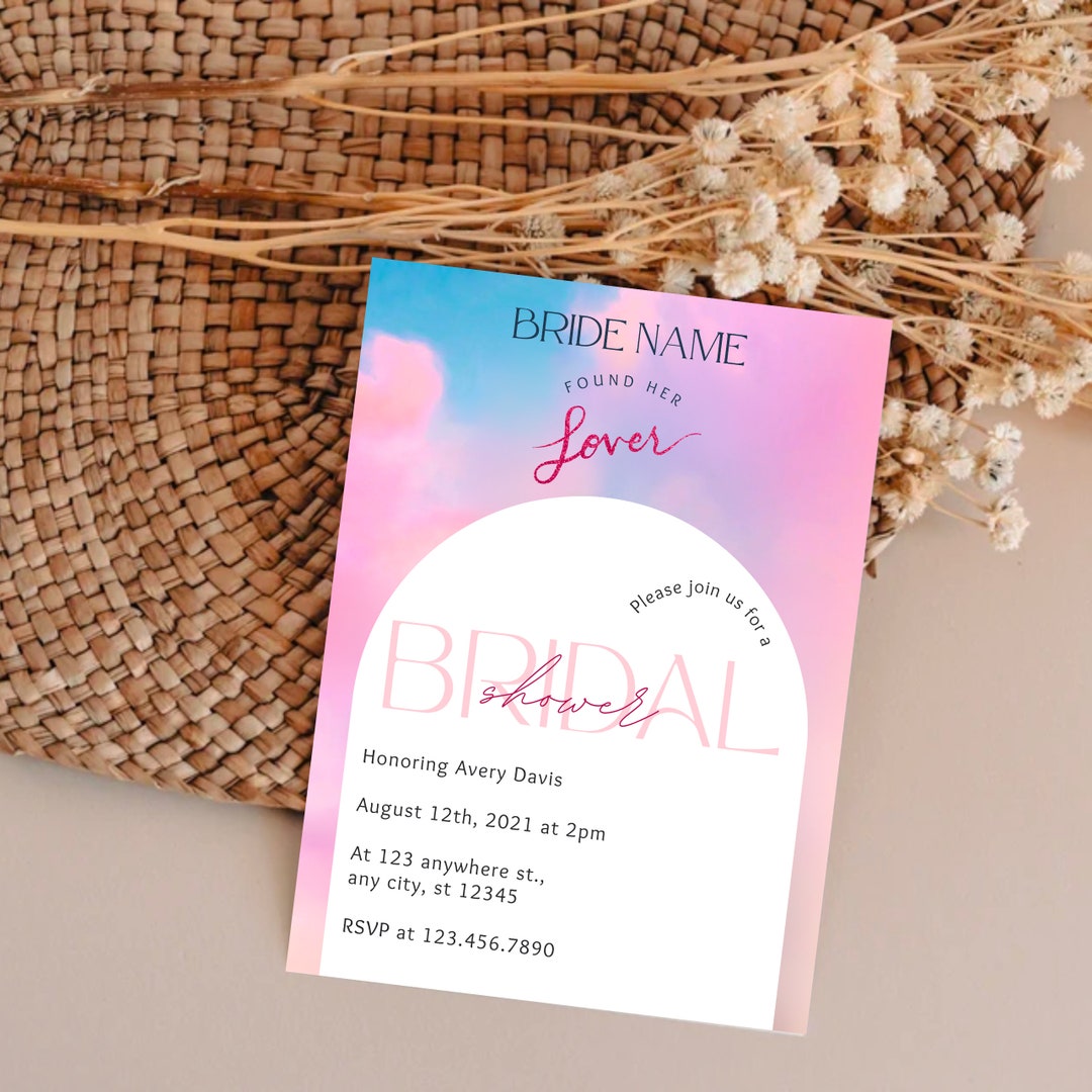 Lover Album Inspired Bridal Shower Invitation - Etsy