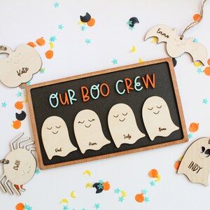 Our Boo Crew Family Sign SVG, Ghost Family Sign Svg, Halloween Svg ...
