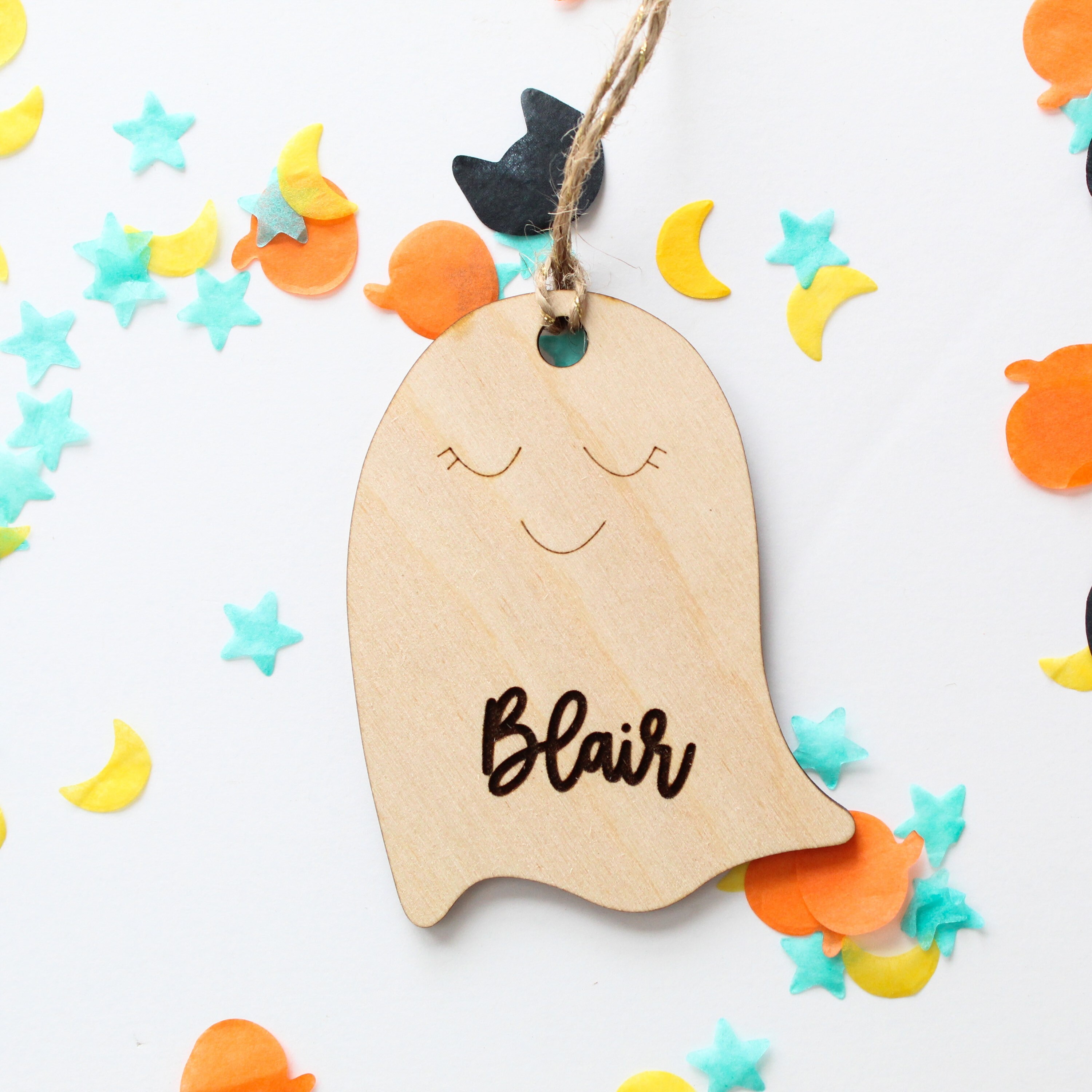 Halloween Ghost Tags SVG for Glowforge, Halloween Tag Bundle, Boo ...