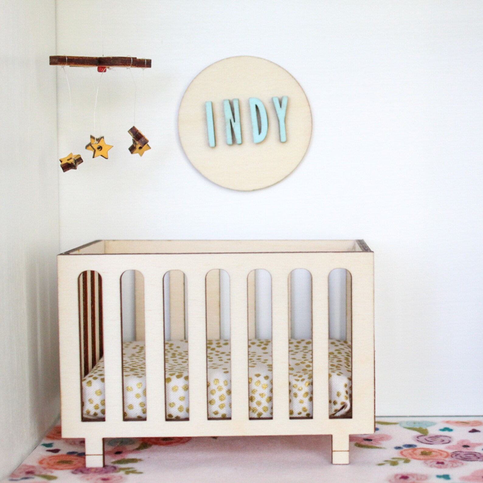 Glowforge Dollhouse Crib Svg, Dollhouse Cut File, Glowforge Miniatures ...