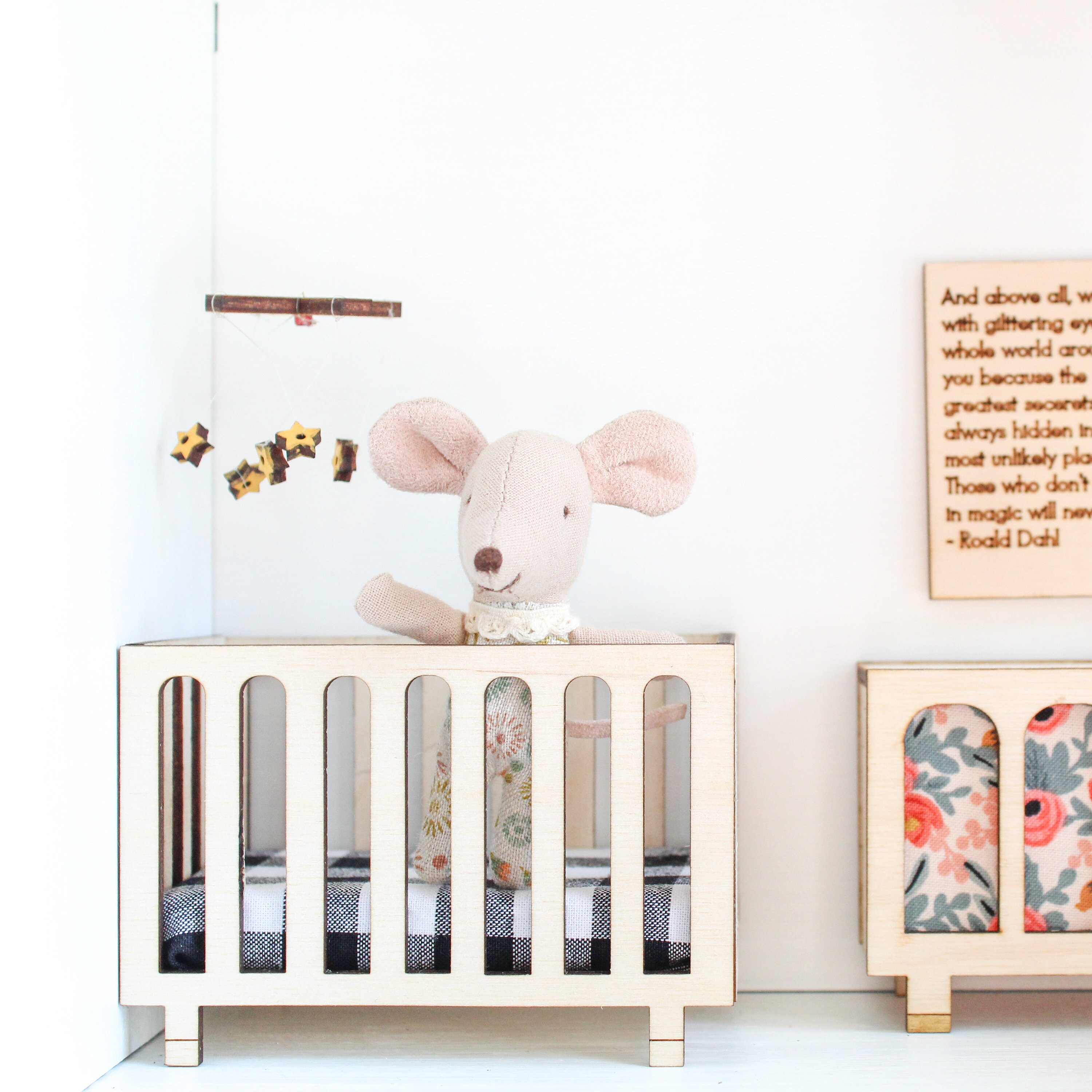 Glowforge Dollhouse Crib Svg, Dollhouse Cut File, Glowforge Miniatures ...