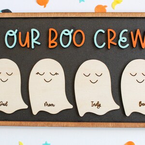 Our Boo Crew Family Sign SVG, Ghost Family Sign Svg, Halloween Svg ...