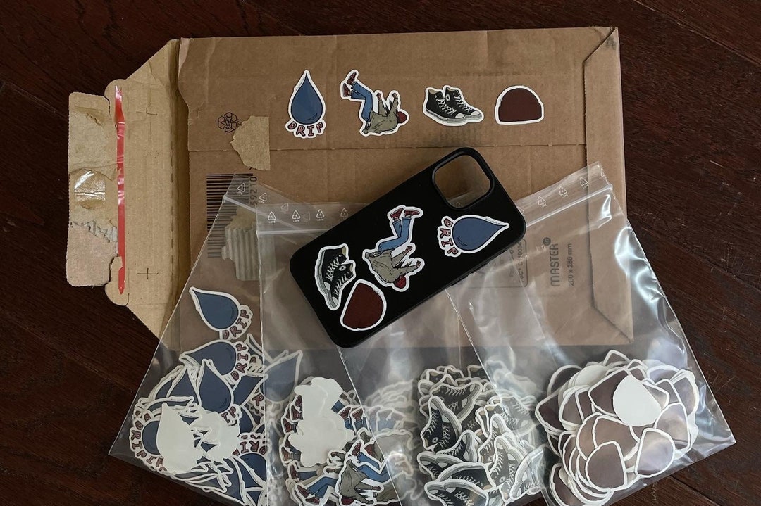 Vinyl Stickers | 4 Pack | 'collection No. 1 - LIQUID' - Etsy
