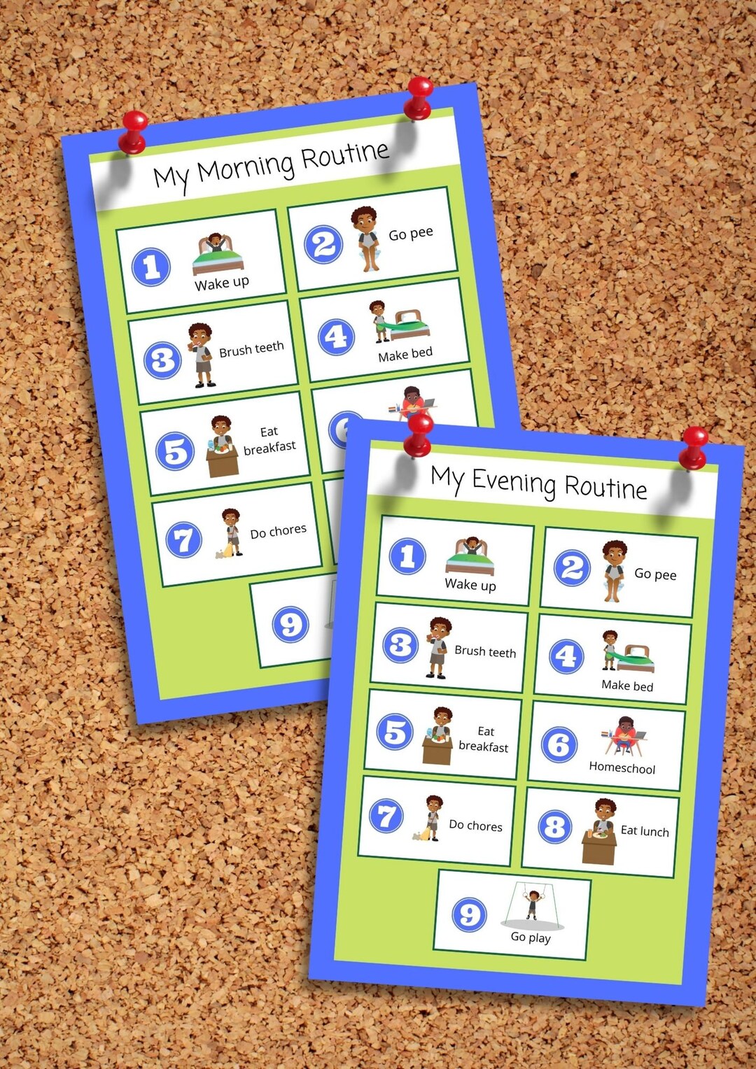 Personalized Picture Routine Chart - Etsy