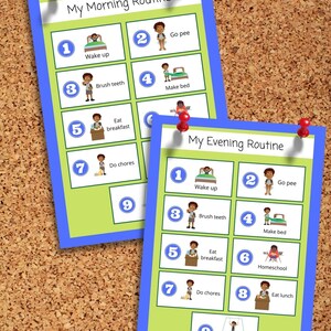 Personalized Picture Routine Chart - Etsy