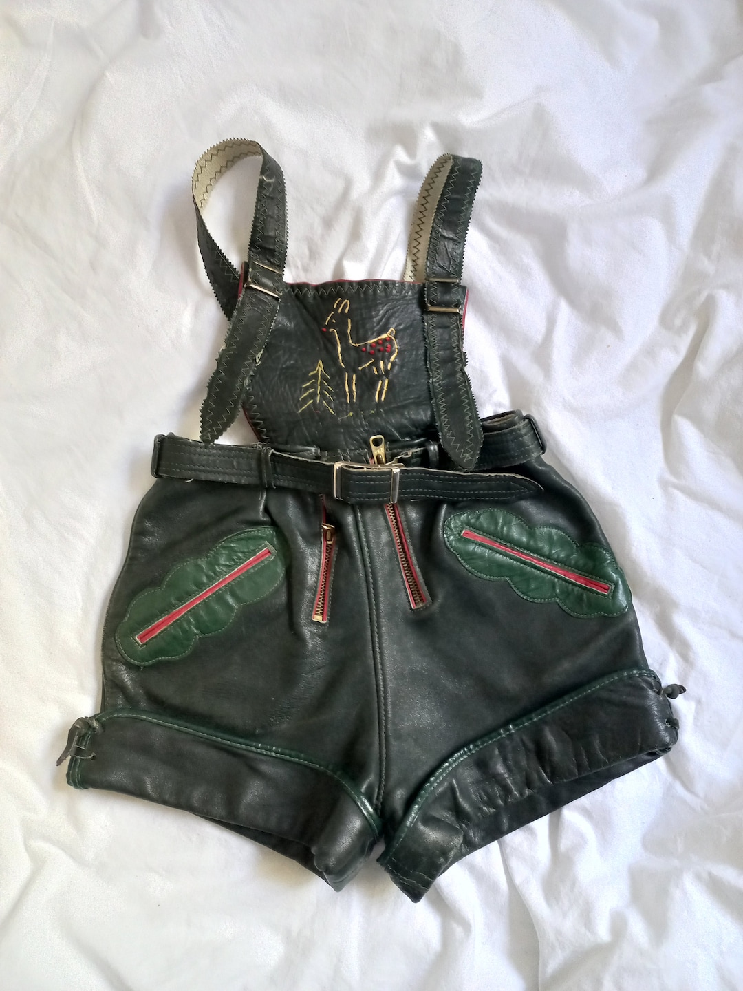 Vintage Leather German Children's Bavarian Shorts - Etsy