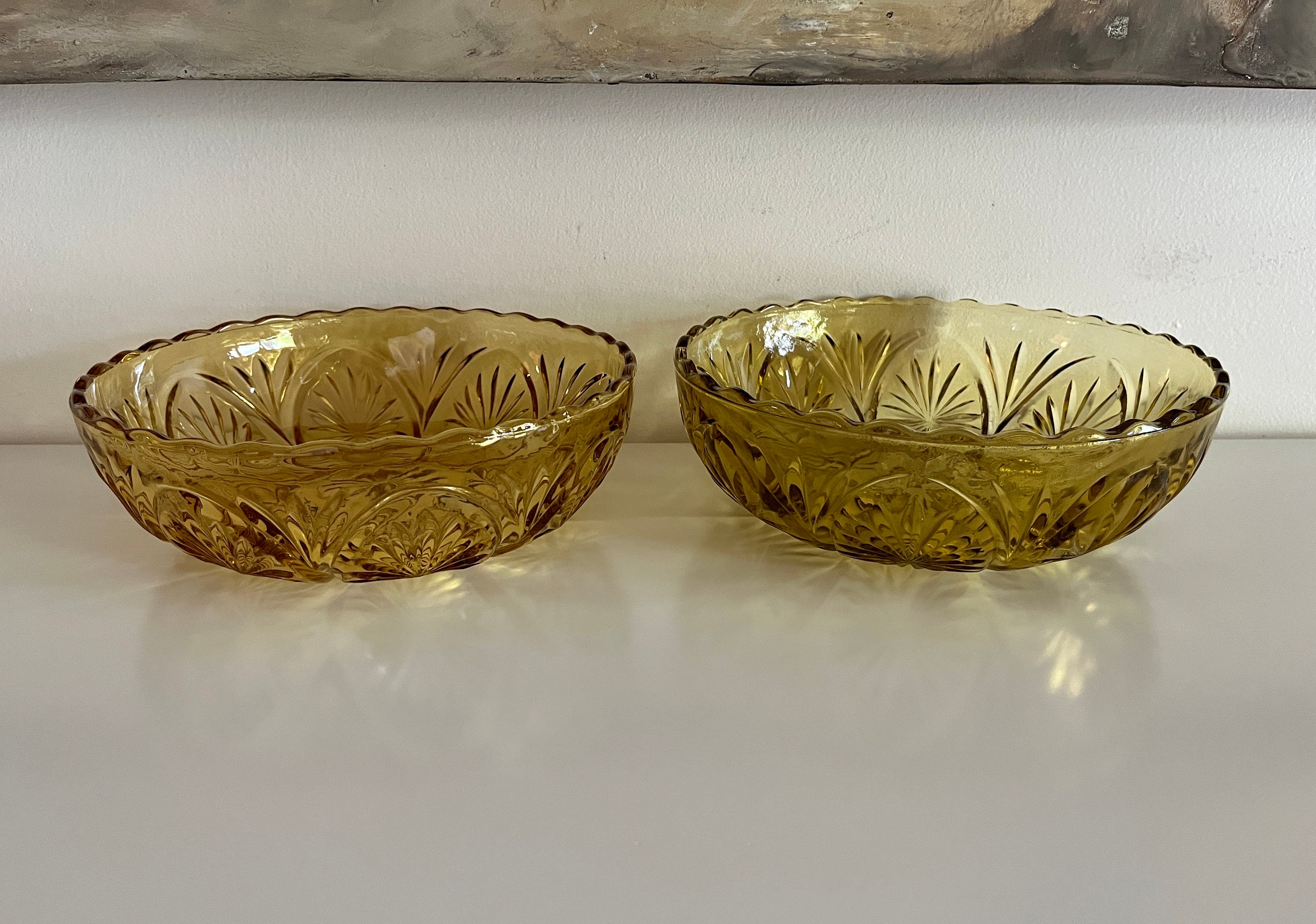 Lovely Anchor Hocking Honey Gold Amber Glass 1970s Etsy