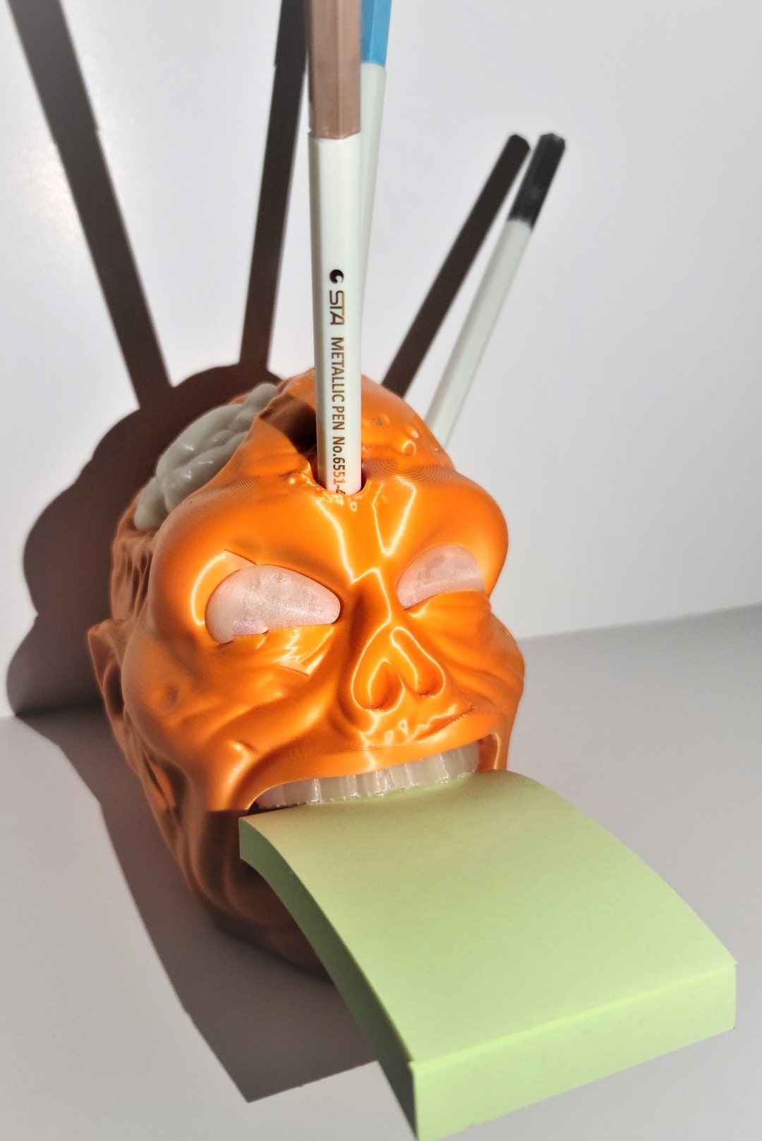 3D Printed Zombie Pen Holder: Spooky Halloween Desk Organizer - Etsy
