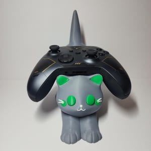 3D Printed Cat Holder: Gaming Controller & Phone Stand - Etsy
