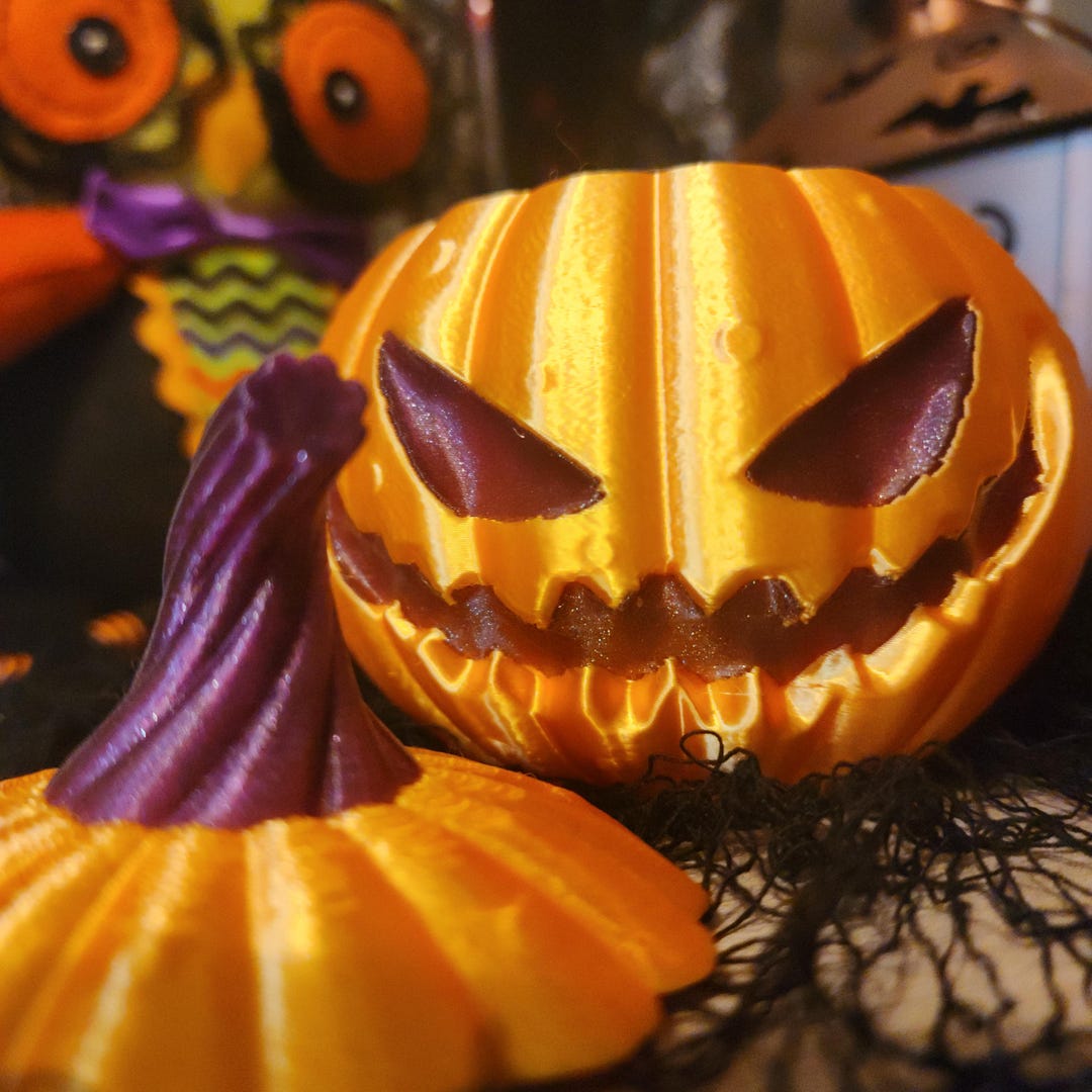 Decorative 3D Printed Pumpkin Candy Bowl – Perfect for Halloween or ...