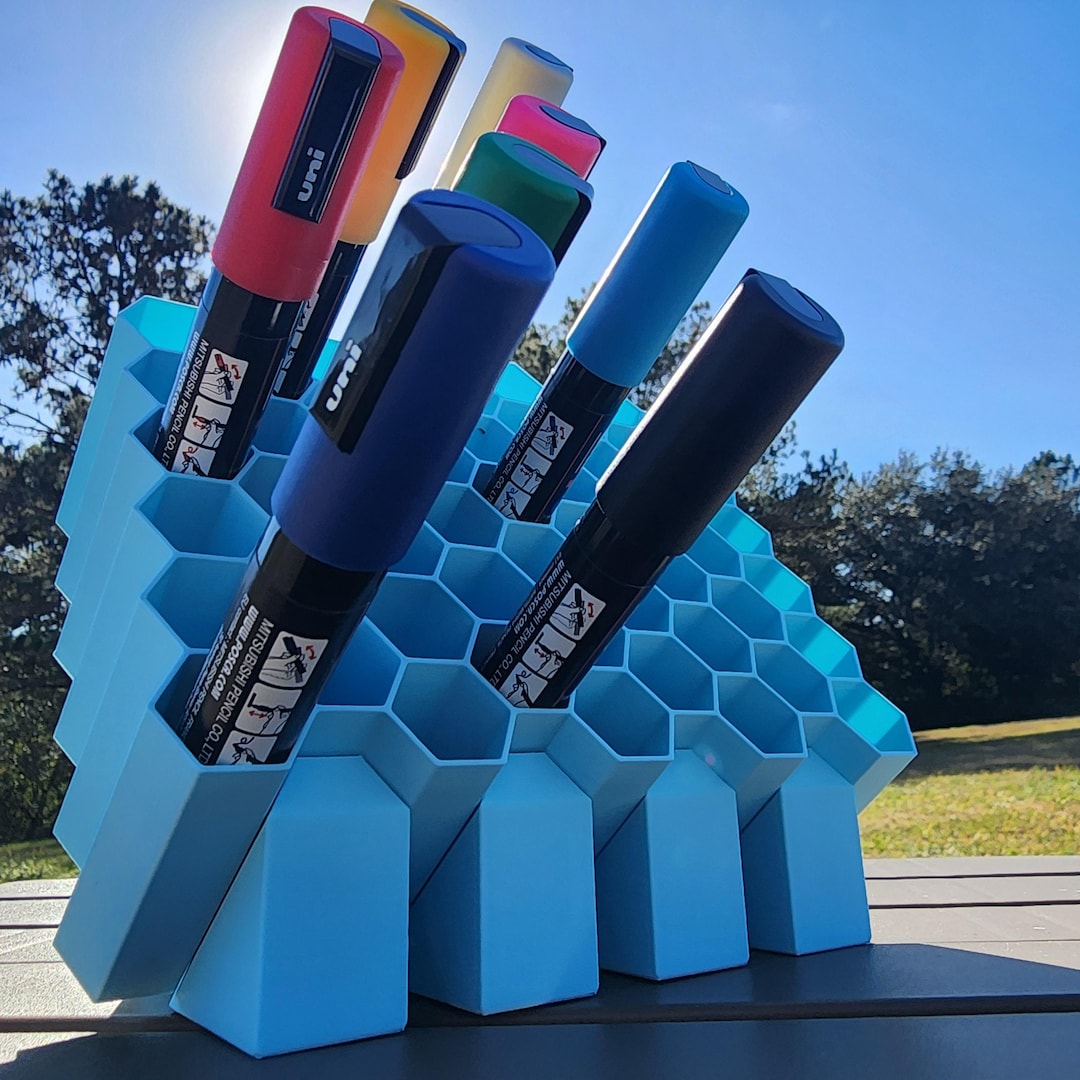 3D Printed Posca Paint Marker Stand: Organized Desk Storage for Art ...