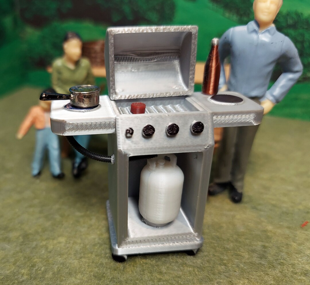 1:24 Scale half Scale 3D Printed Dollhouse Miniature BBQ in - Etsy