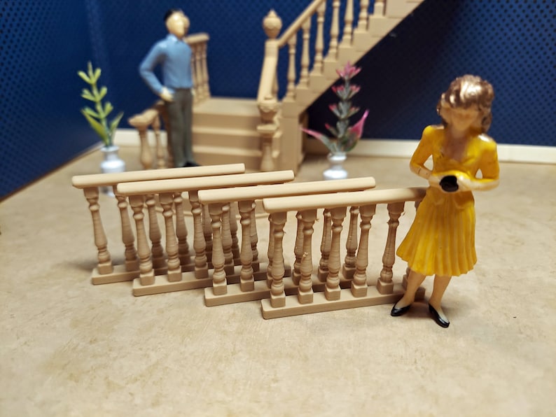 Dollhouse Miniature Stair Railing Available in Three Colors to Match My ...