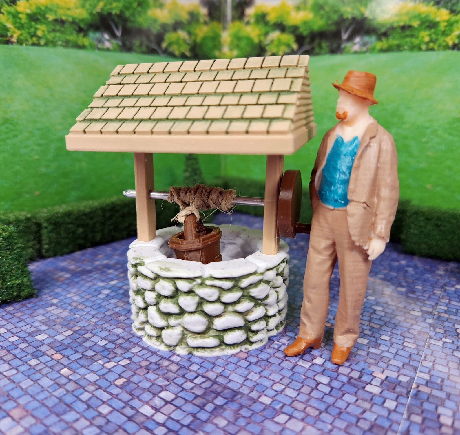1:24 Scale (half Scale) Mini Wishing Well Painted or Not Painted for ...