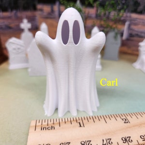 1:24 (half Scale) Ghost. Choice of 5 Figures. White Plastic for ...