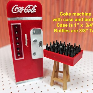1:24 Scale Miniature Coke Machine, Realistic Half-scale Decor for ...