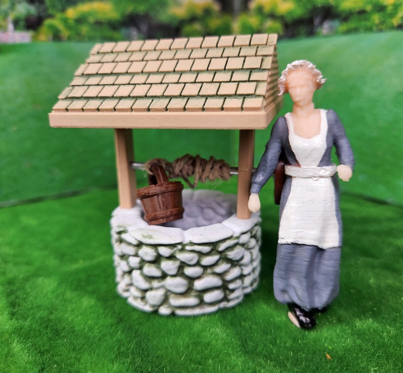 1:24 Scale (half Scale) Mini Wishing Well Painted or Not Painted for ...