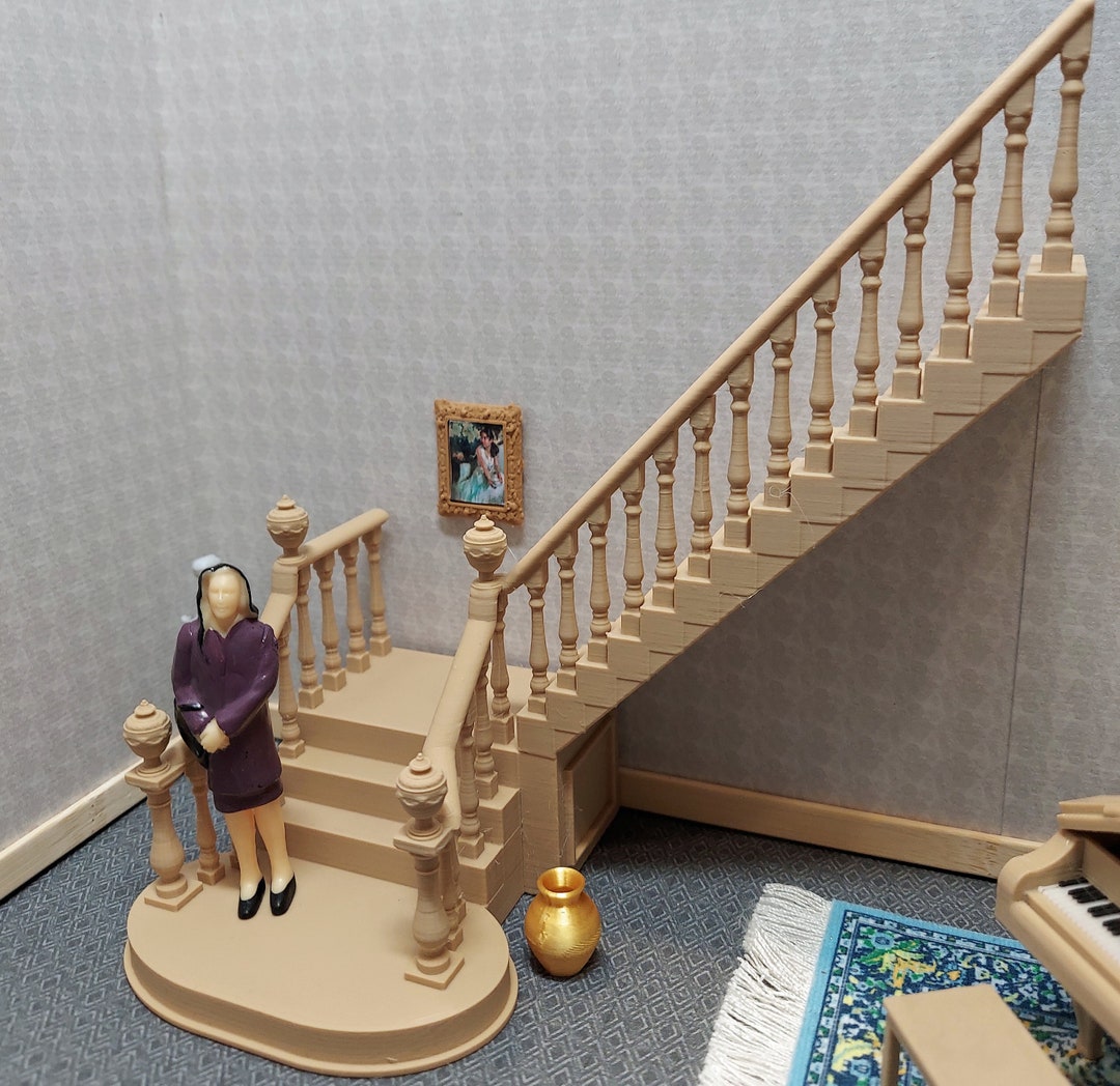 1:24 Scale (half Scale) Dollhouse Staircase Miniature for Dolls - Etsy