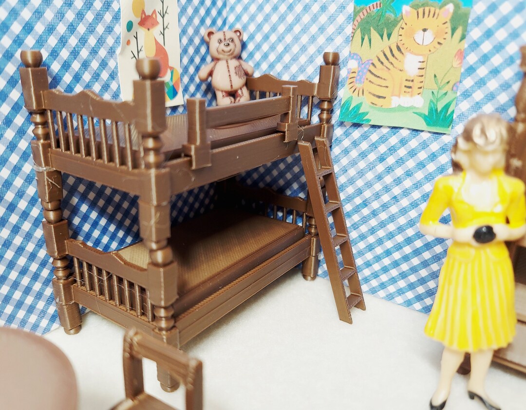 1:24 Scale (half Scale) 2 Twin Beds, Can Be Bunk Beds. Part of My 5 ...