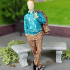 1:24 Scale (half Scale) Casual Dave is a 3D Printed Figure of Dude Just ...