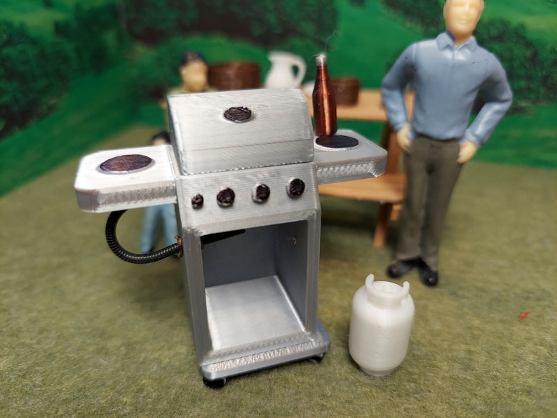 1:24 Scale half Scale 3D Printed Dollhouse Miniature BBQ in - Etsy