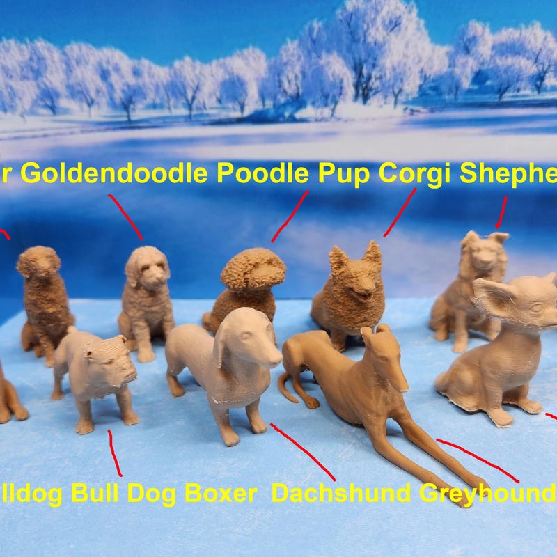 Doll House Dog Figurine - Etsy UK