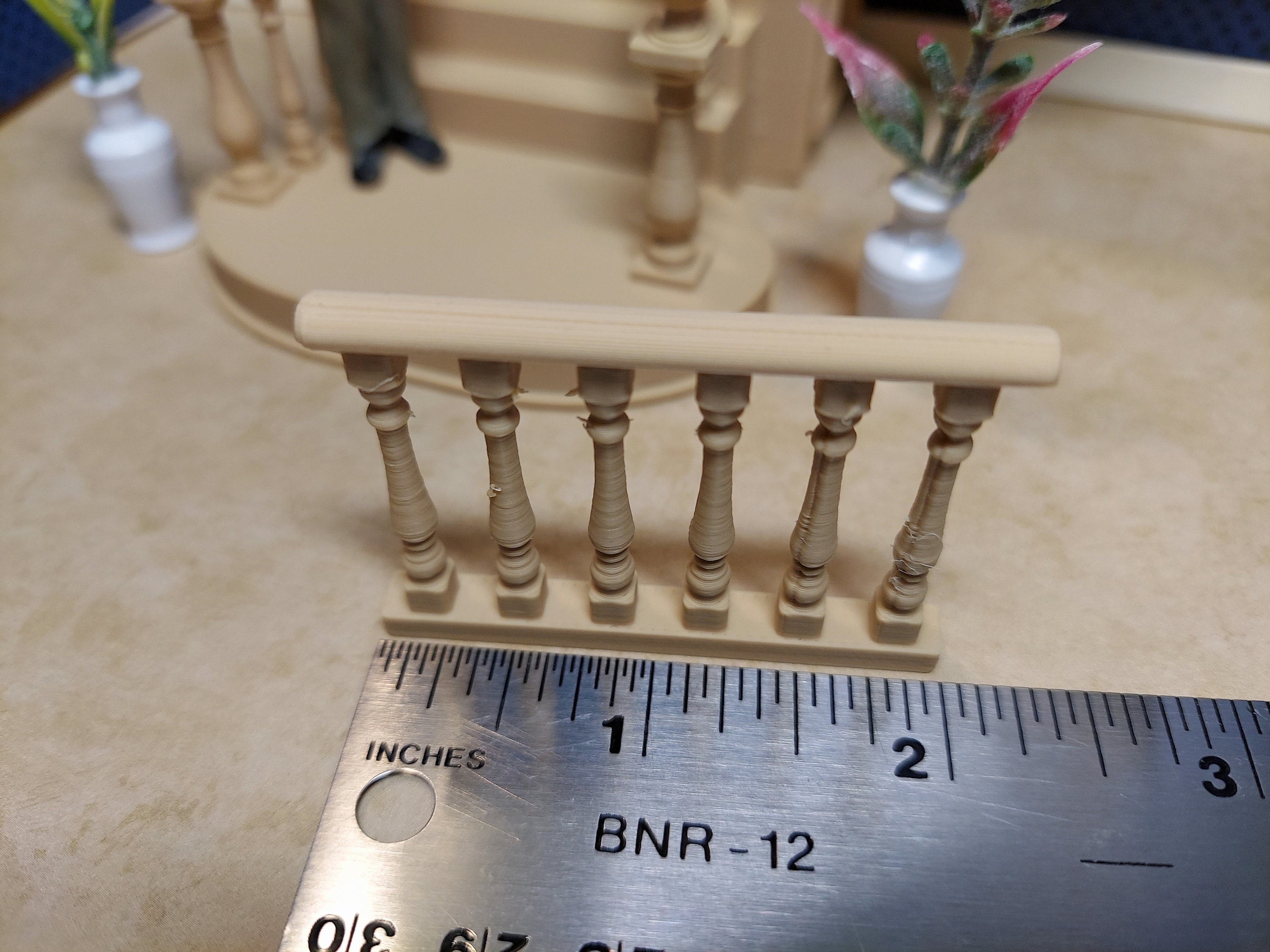 Dollhouse Miniature Stair Railing Available in Three Colors to Match My ...